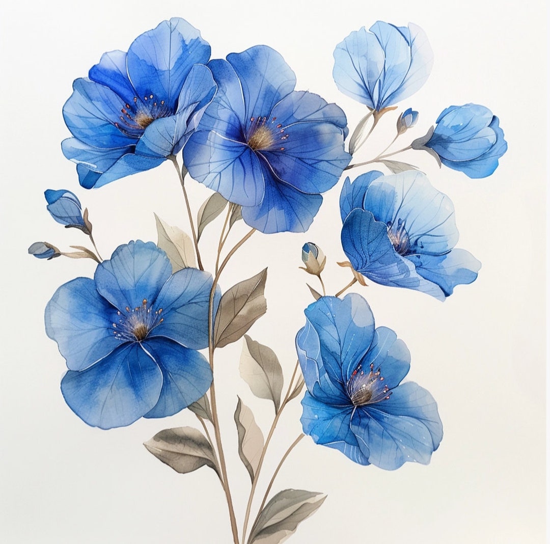 Summer Flowers Clipart - Etsy