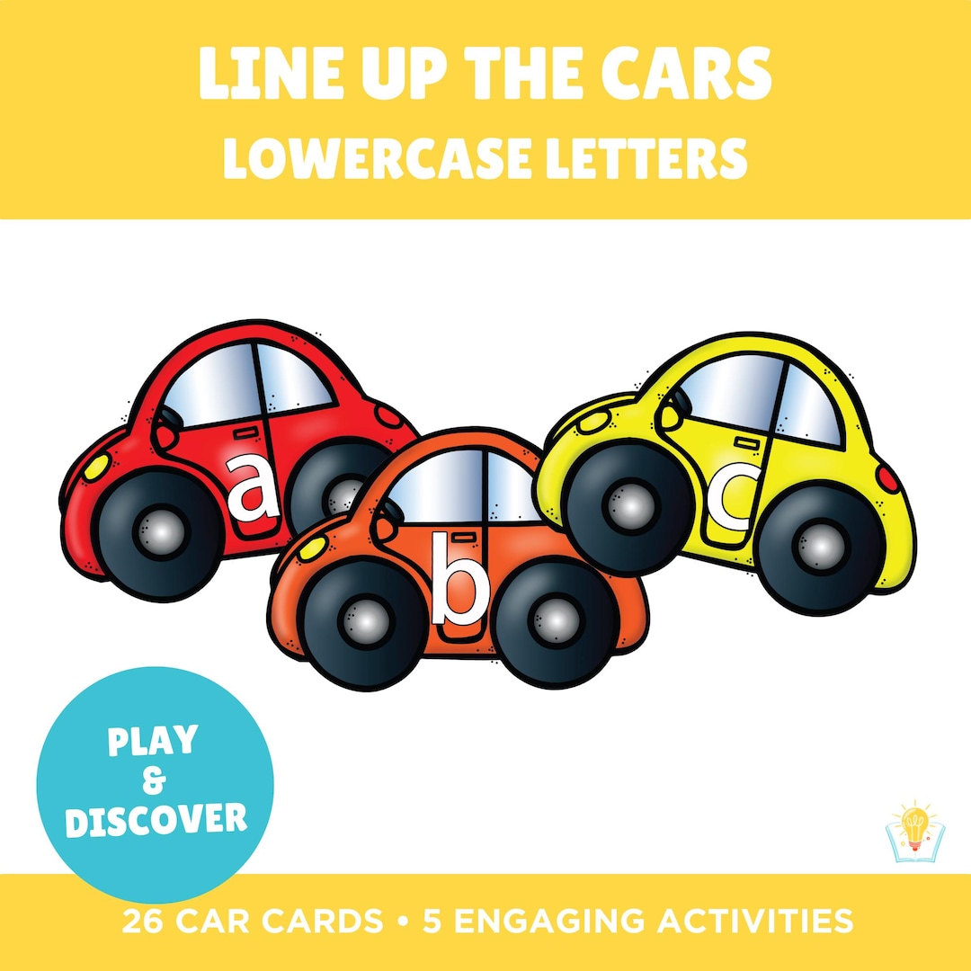 Car Alphabet Lowercase Letter Activity | Preschool Abcs | Letter Sounds ...