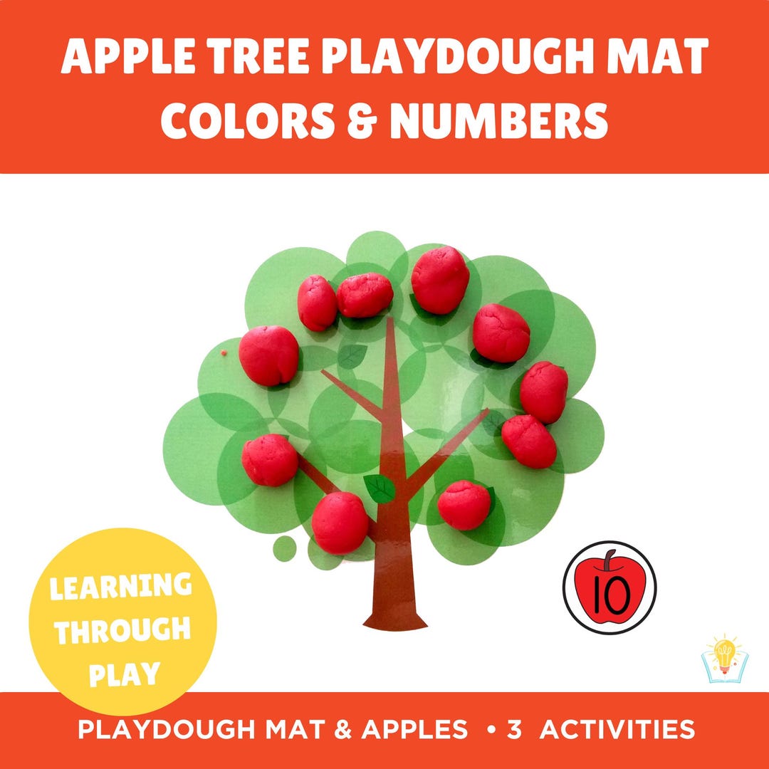 Number Color Playdough Mat - Preschool Printable Kindergarten ...