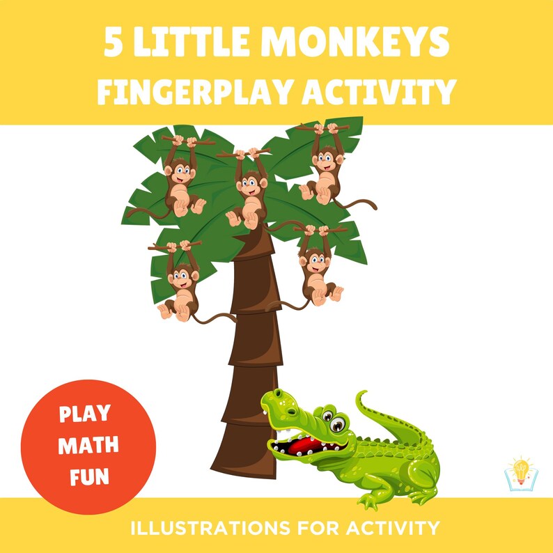 Five Little Monkeys Activity – Numbers 1-5, Zoo-themed, Jungle-themed ...