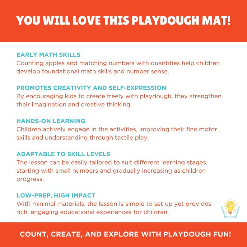 APPLE PLAYDOUGH MAT, Printable Numbers 1-20, Playdough Play Mat ...