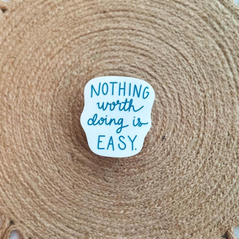 Easy Does It Sticker - Etsy