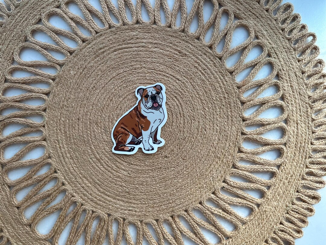 Bull Dog Sticker Waterproof Water Bottle Laptop Sticker Bully Pup Gift ...