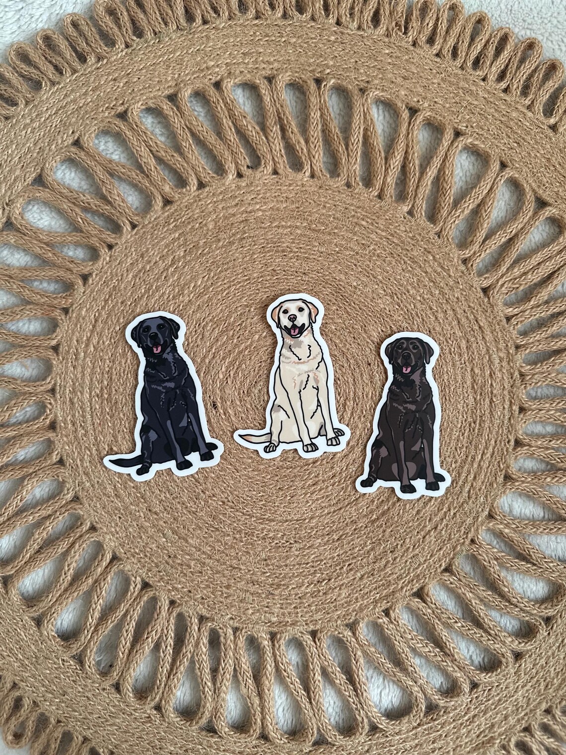 Labrador Retriever Sticker Waterproof Waterbottle Laptop Yellow Black ...
