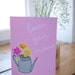 Hand Illustrated Mothers Day Flower Card Blank Inside Love You Mom ...