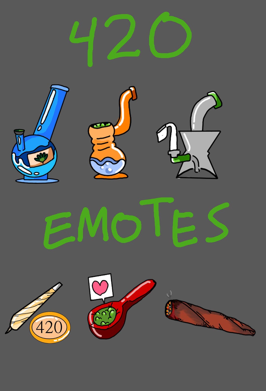 420 Emotes for Live Streaming - Etsy
