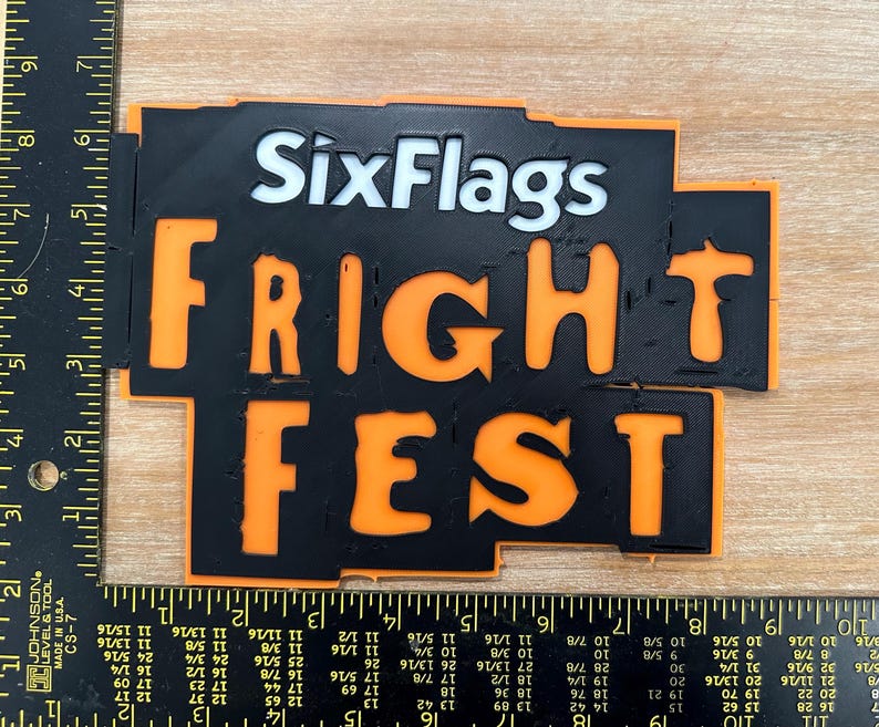 Six Flags Fright Fest Sign - Etsy