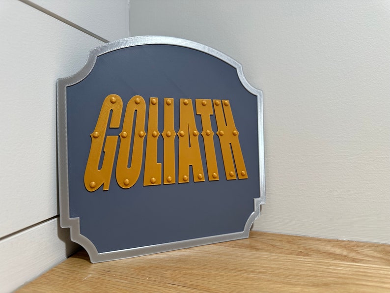 Goliath Rollercoaster Sign - Etsy
