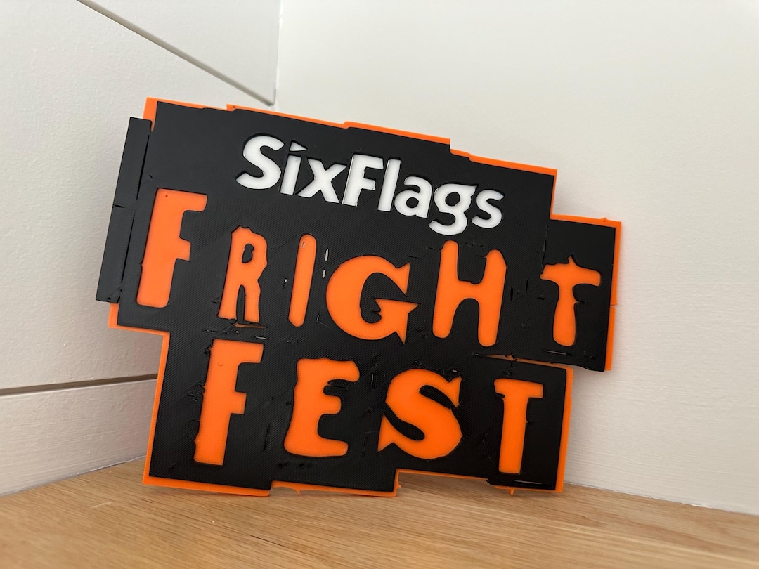 Six Flags Fright Fest Sign - Etsy