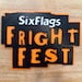 Six Flags Fright Fest Sign - Etsy