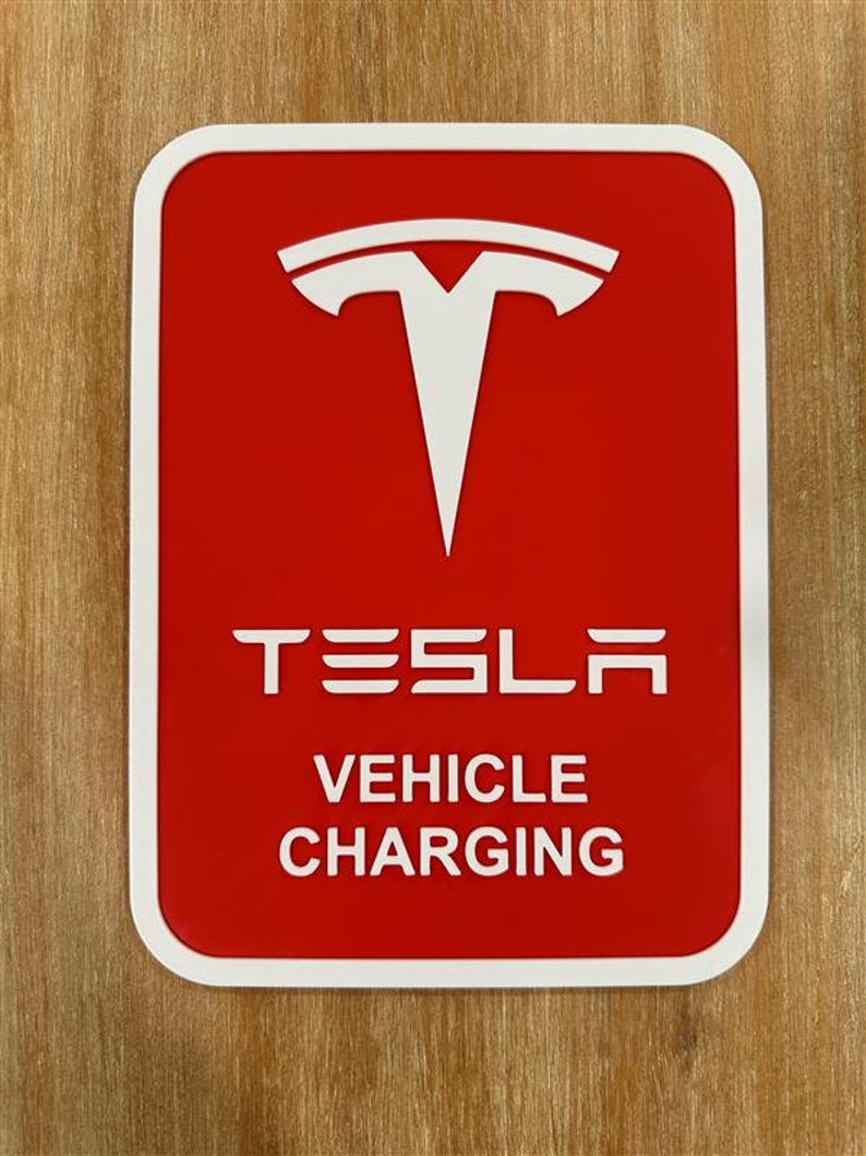 Tesla Charging Sign - Etsy