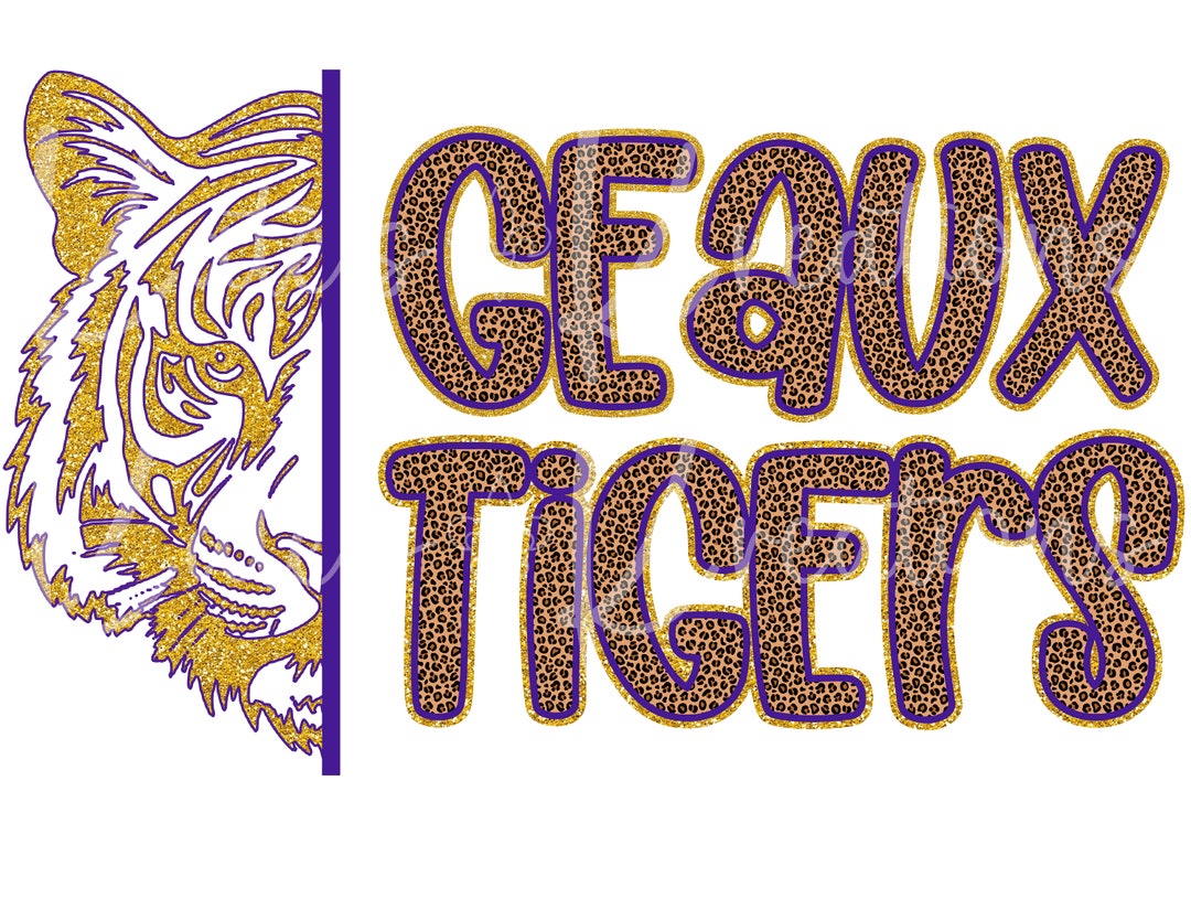 Tigres de Loepard Geaux PNG, descarga instantánea - Etsy México