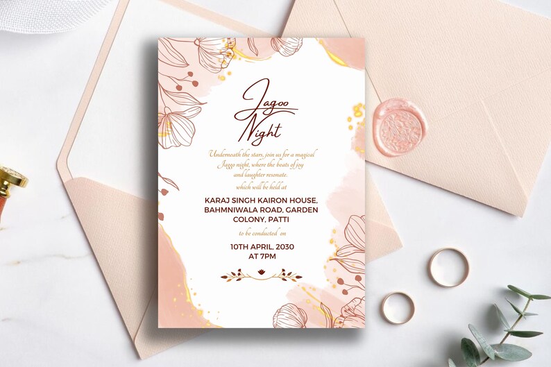 Sikh Wedding Invitation, Anand Karaj, Indian Wedding Cards, Marriage ...