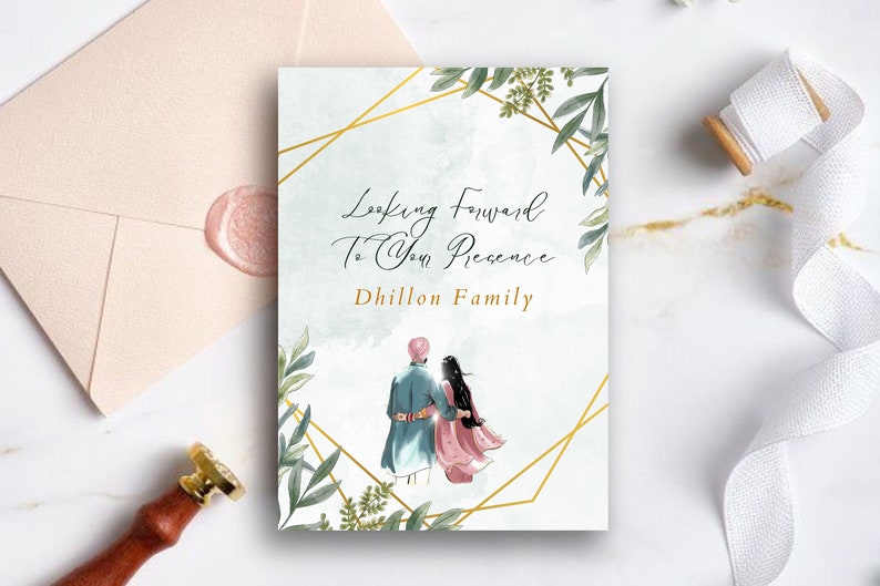 Sikh Wedding Invitation: Anand Karaj, Punjabi Shaadi Bundle (PDF) - Etsy