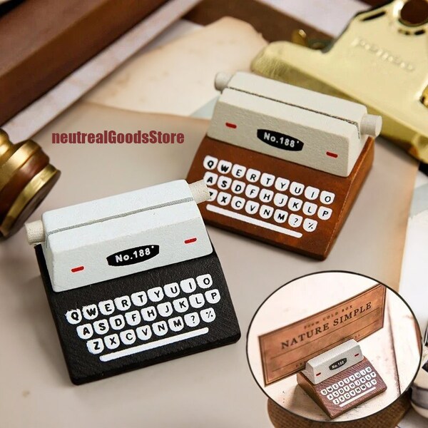 Typewriter Card - Etsy