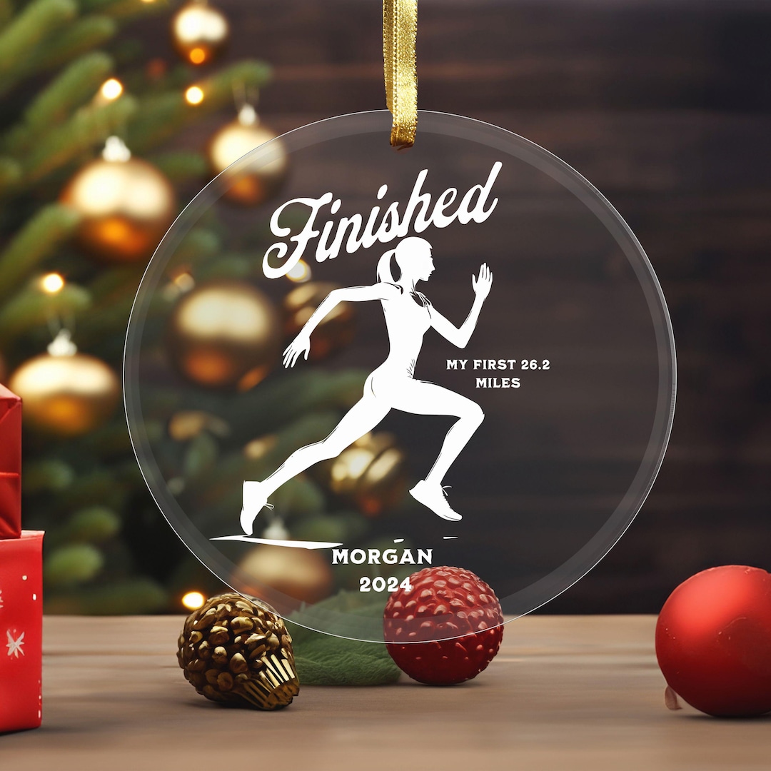 Personalized Runner Ornament, Custom Running Ornament, Christmas Gift ...