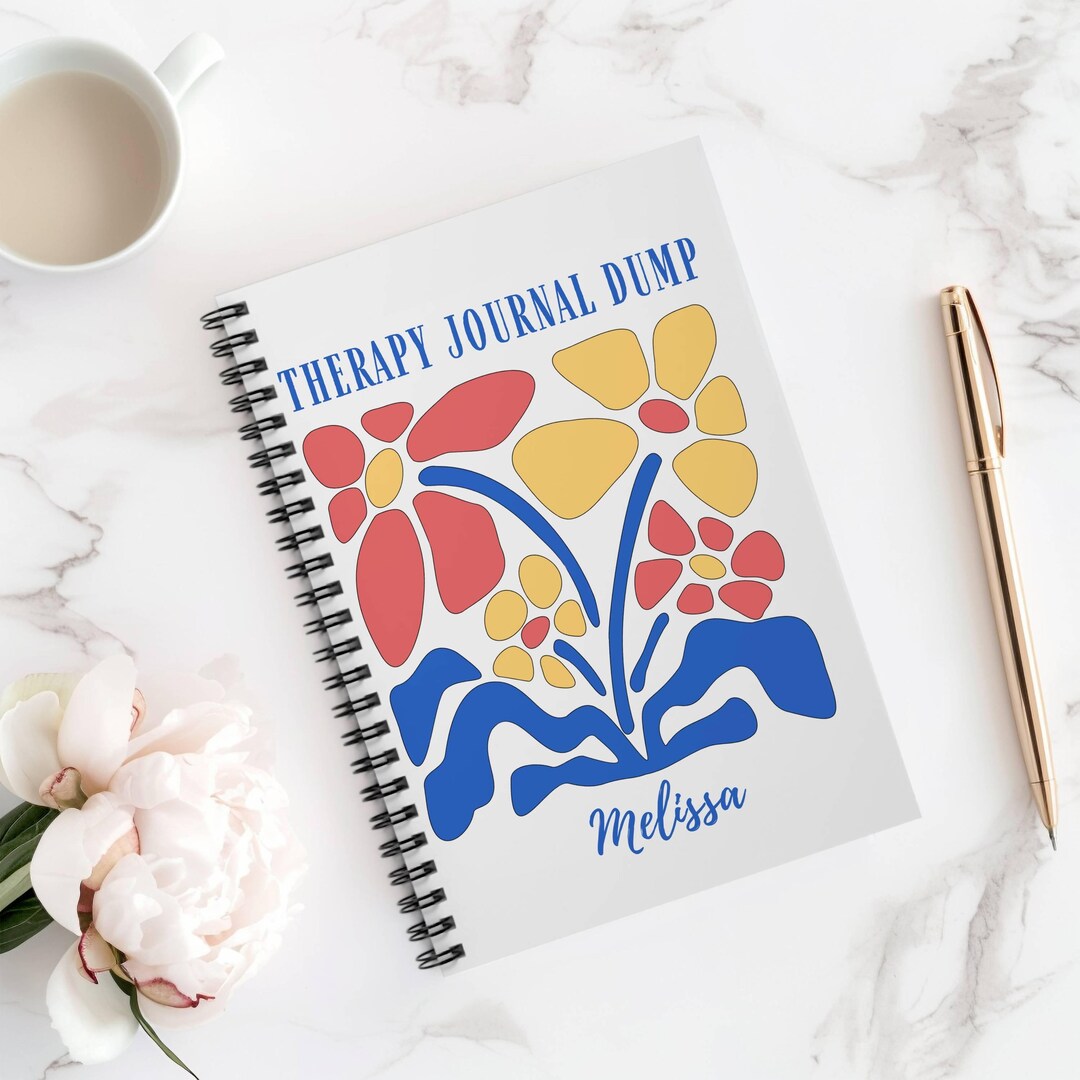Personalized Therapy Journal for Wellness | Custom Self-care & Self ...