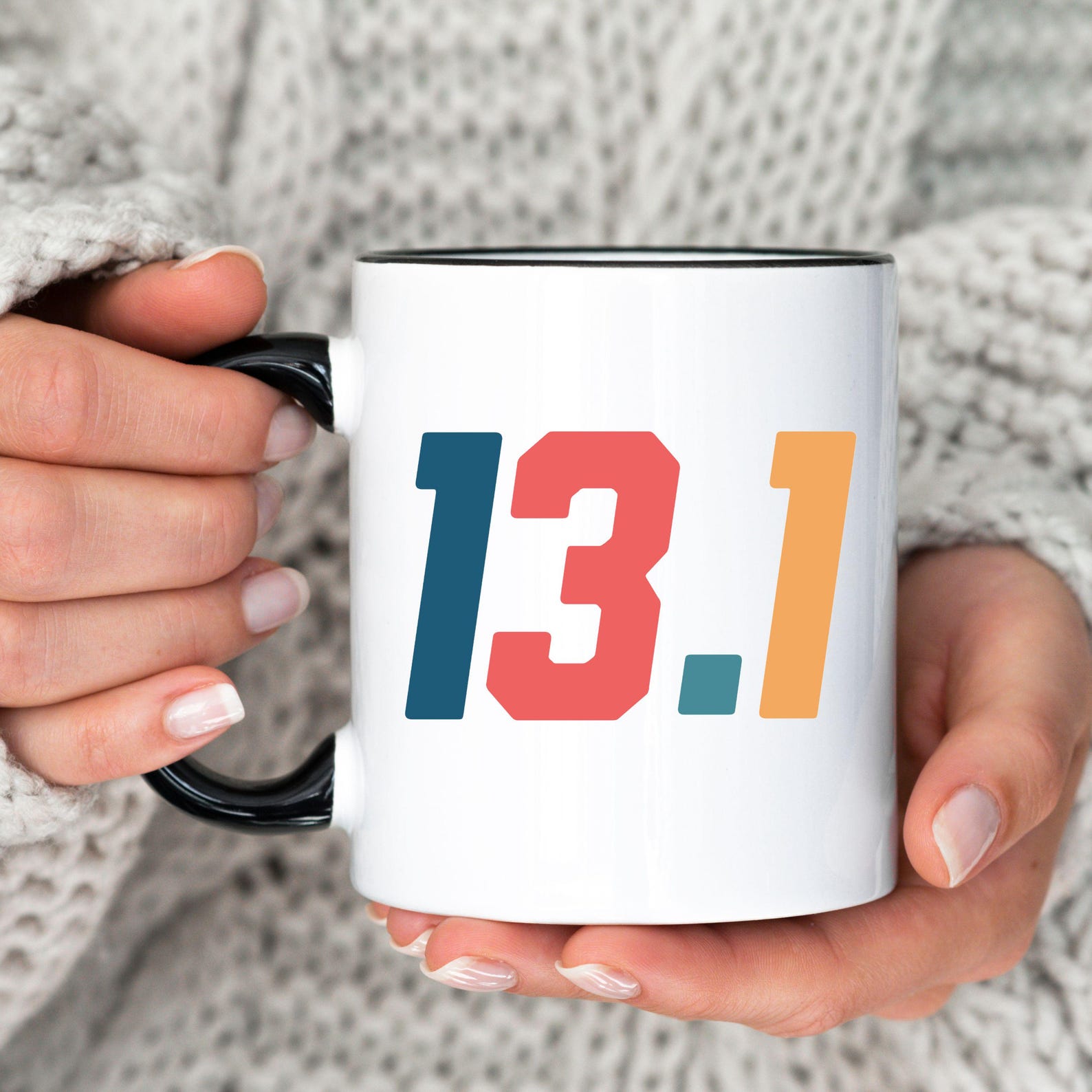 13.1 Ceramic Mug, Running Coffee Cup, Running Gifts for Men and Women ...