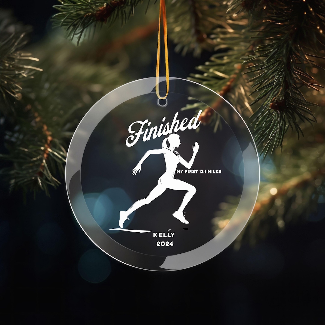 Personalized Runner Ornament, Custom Running Ornament, Christmas Gift ...
