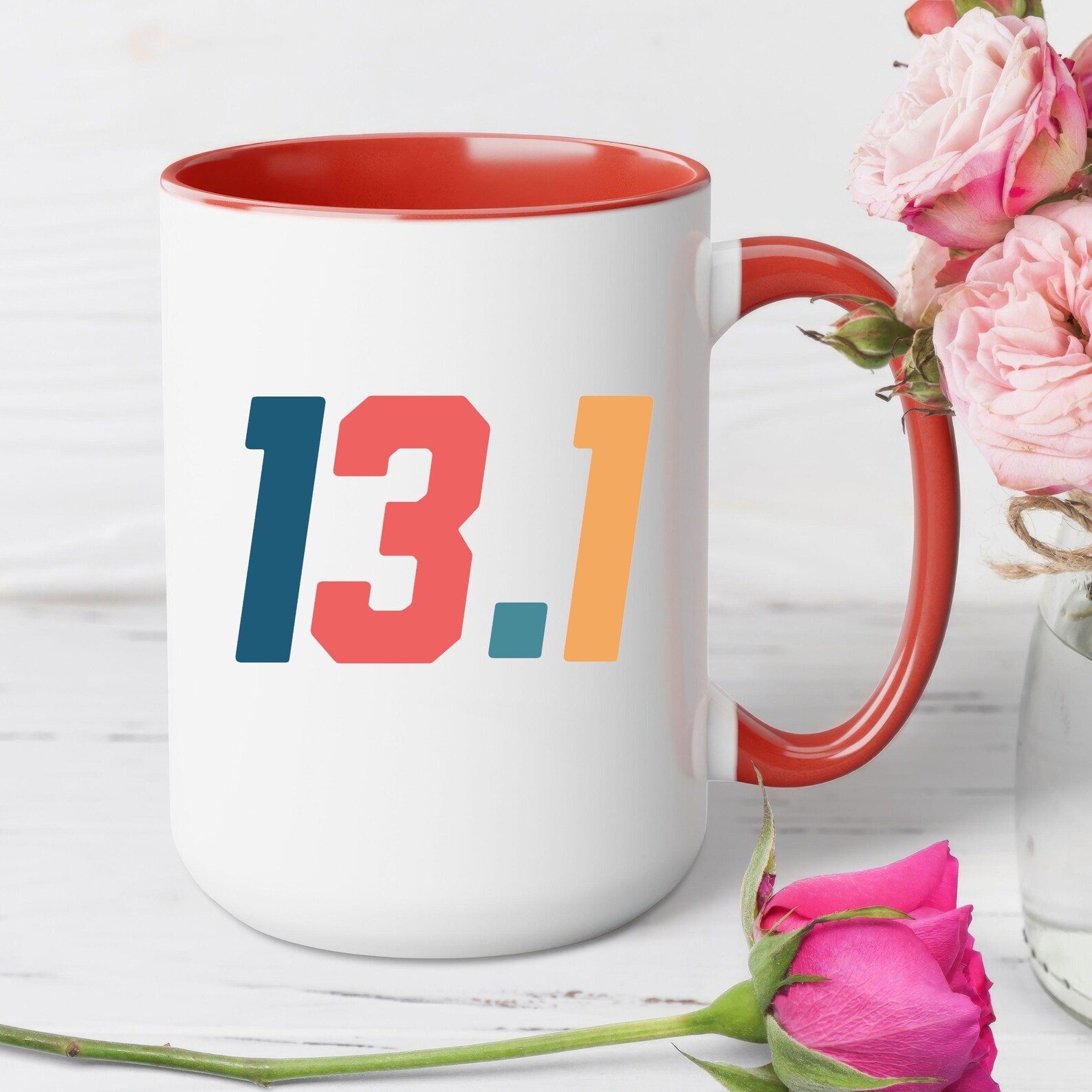 13.1 Ceramic Mug, Running Coffee Cup, Running Gifts for Men and Women ...