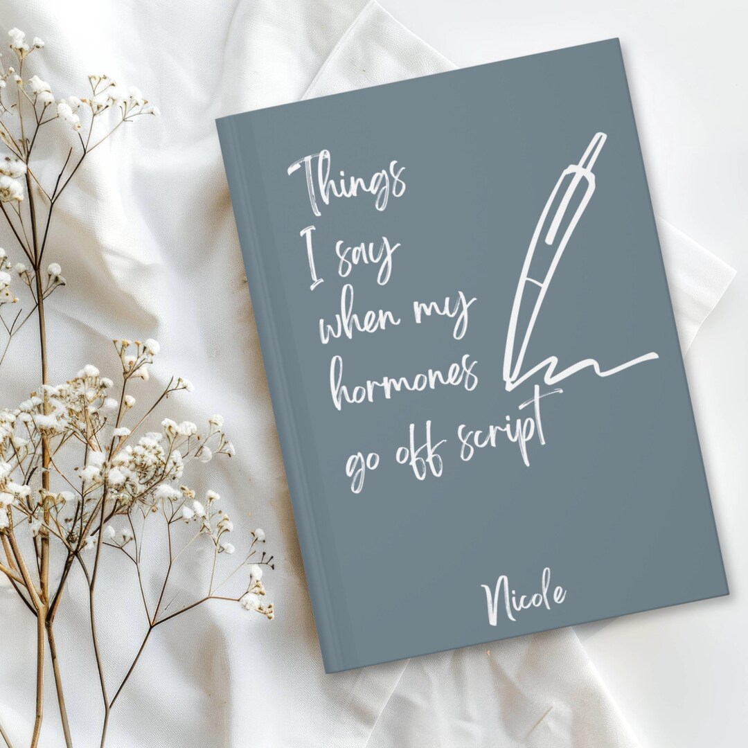 Funny Perimenopause Personalized Hardcover Journal, Custom Menopause ...