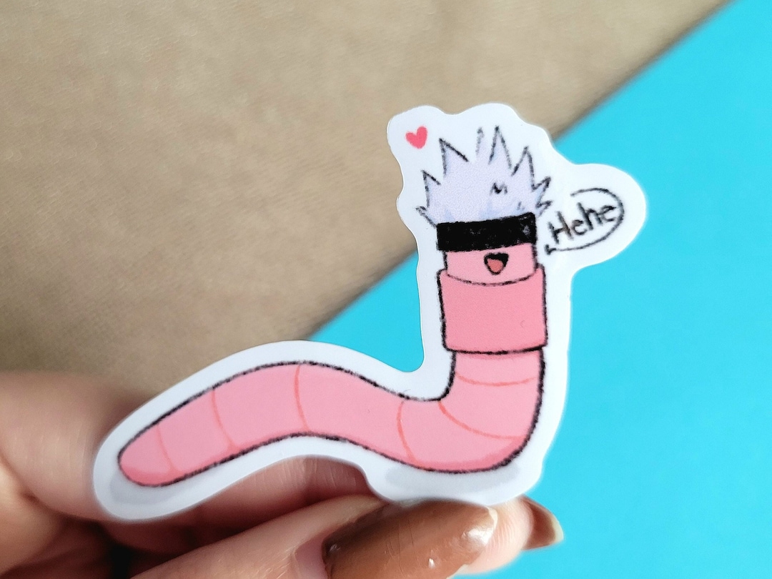 Gojo Satoru Vinyl Sticker | Gojo Satoru Worm Sticker | Jjk Fanart ...