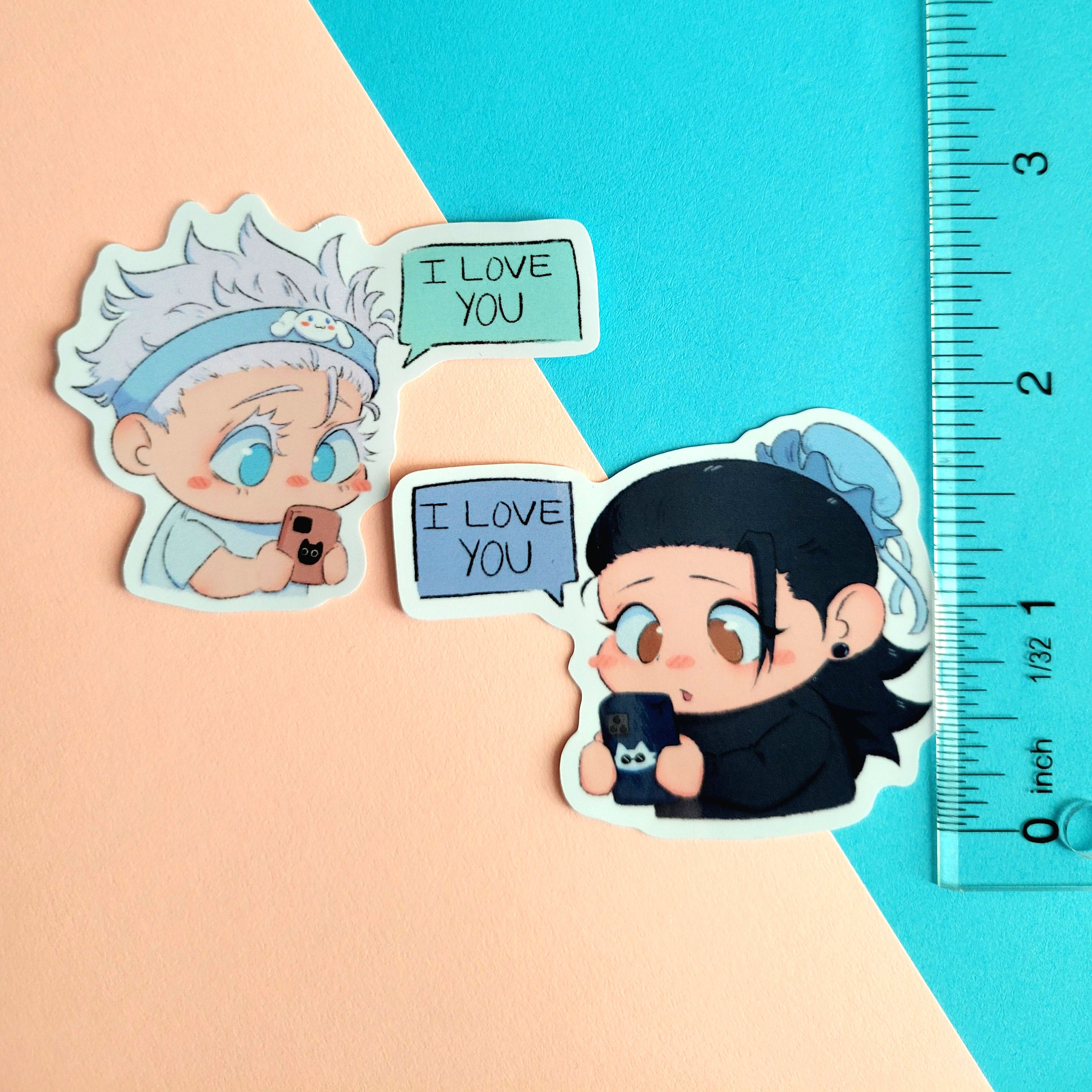 Satosugu Anime Vinyl Sticker | Gojo Satoru Sticker | Geto Suguru ...