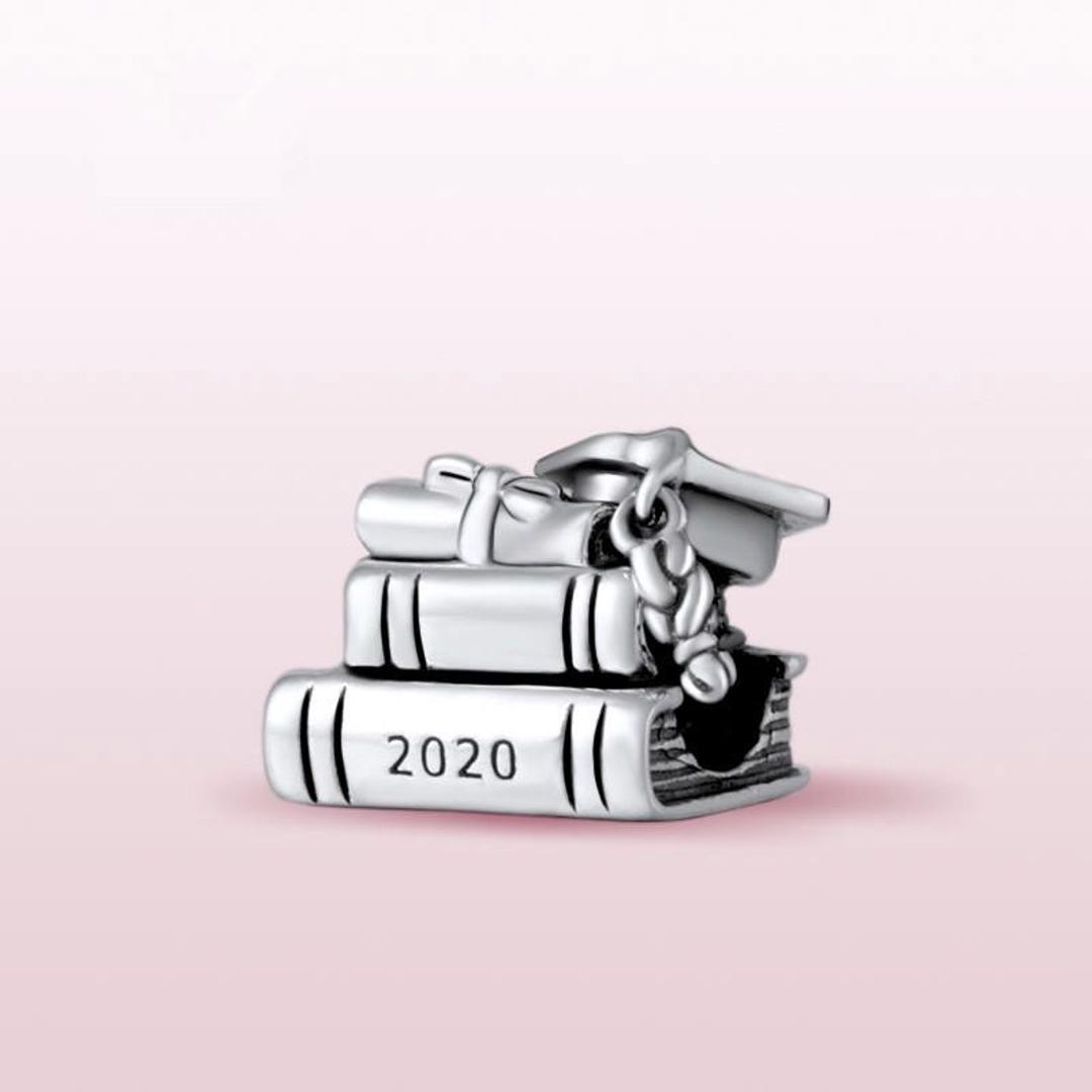 Pandora Graduation Books Charm 2020 925 Sterling Silver Ale - Etsy