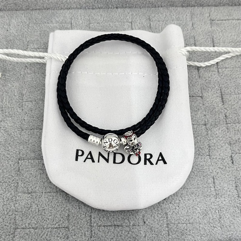 Pandora Scarlet Witch Double Loop Woven Leather Bracelet - Etsy