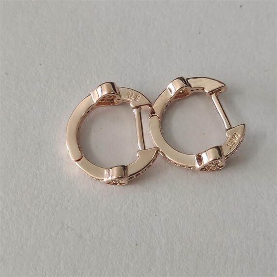 Pandora Rose Gold Plated Alluring Hearts Earring Hoops Etsy