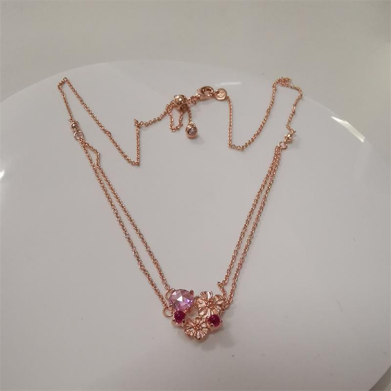 Pandora peach blossom necklace store