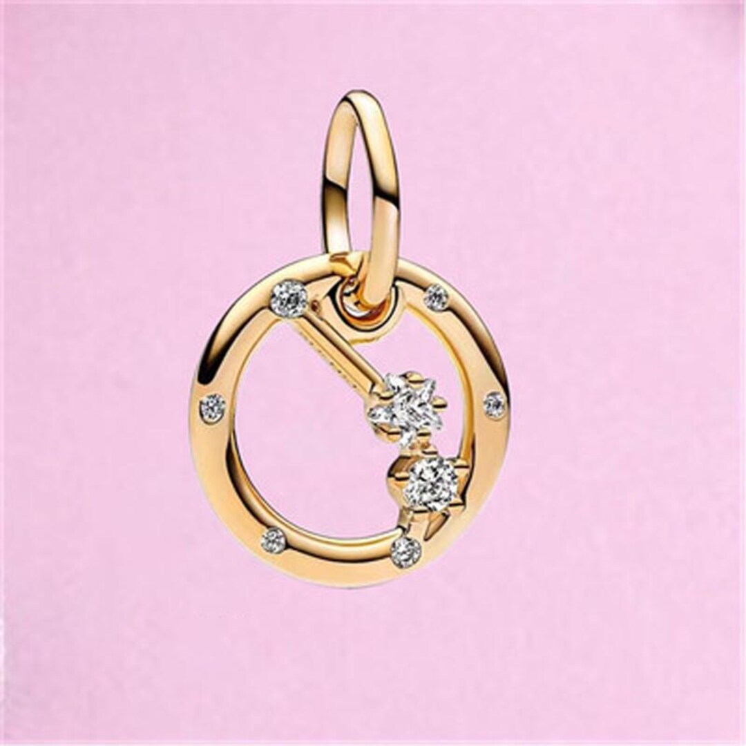 Pandora Sparkling Aries Zodiac Star Sign Charm Pendant - Etsy