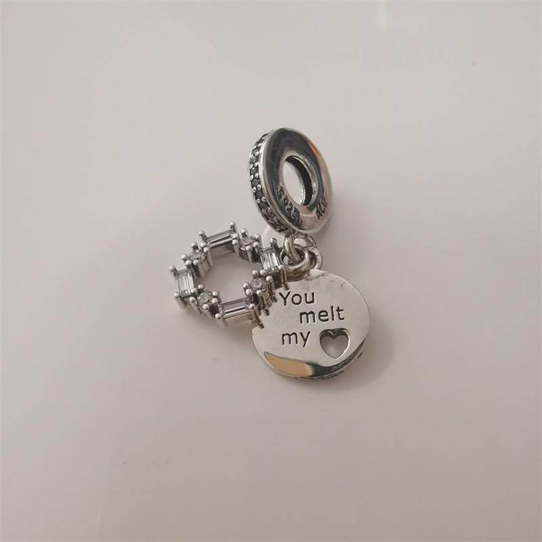 Pandora Ice Carving Hanging Charm You Melt My Heart Love - Etsy