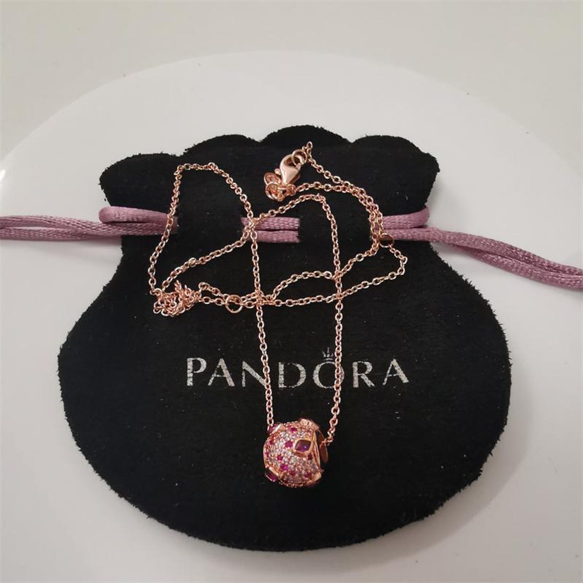 Pandora Sweet Kiss Necklace 50cm - Etsy