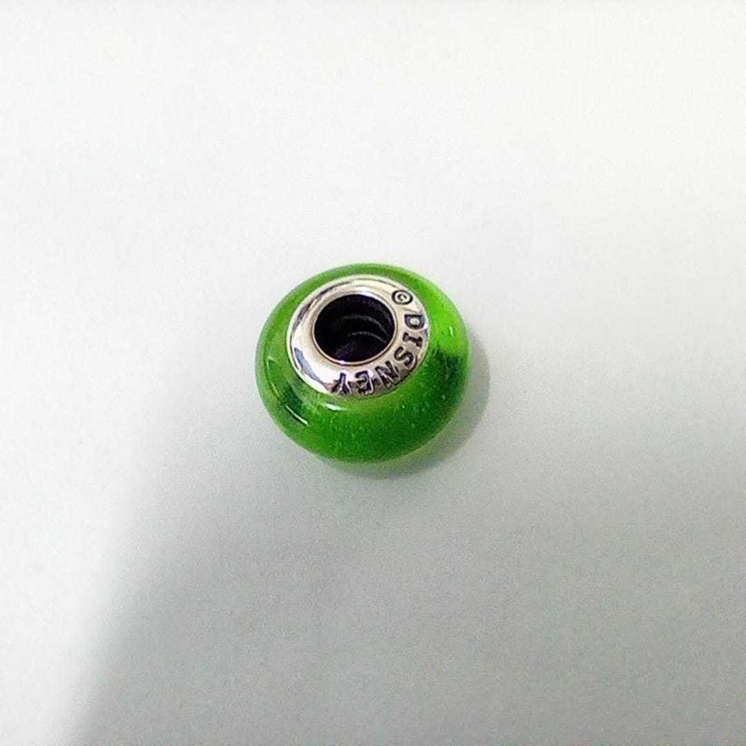 TINKER BELL SIGNATURE Green Murano Charm - Etsy