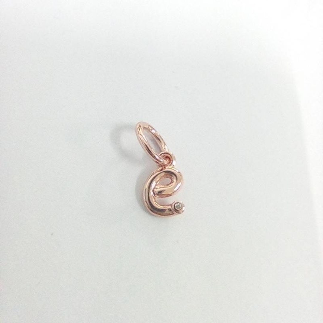 Pandora Moments Letter E Script Alphabet Kirjainkoru Hela - Etsy