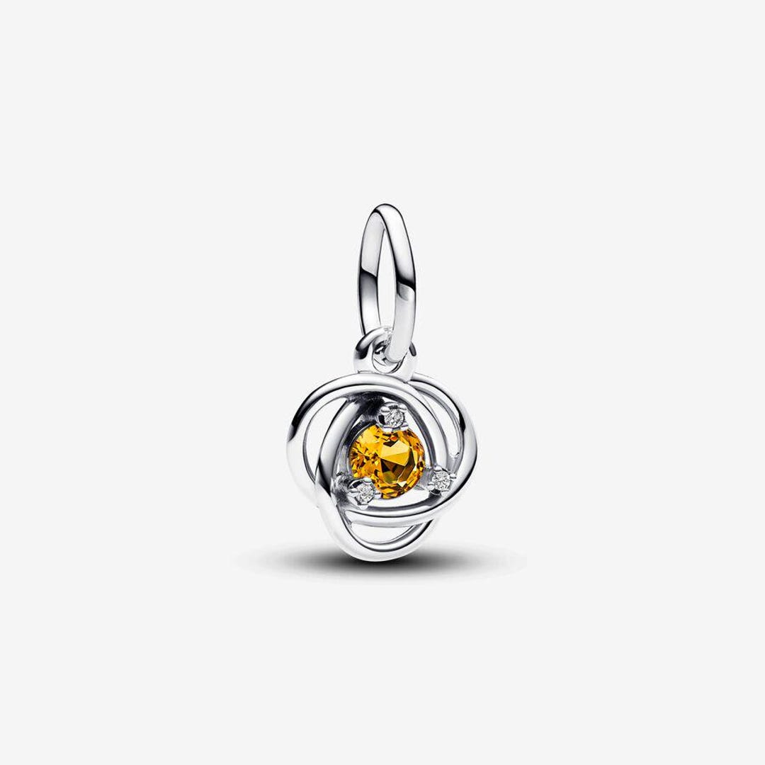 Pandora November Crystal Birthstone Eternity Circle Dangle Charm - Etsy