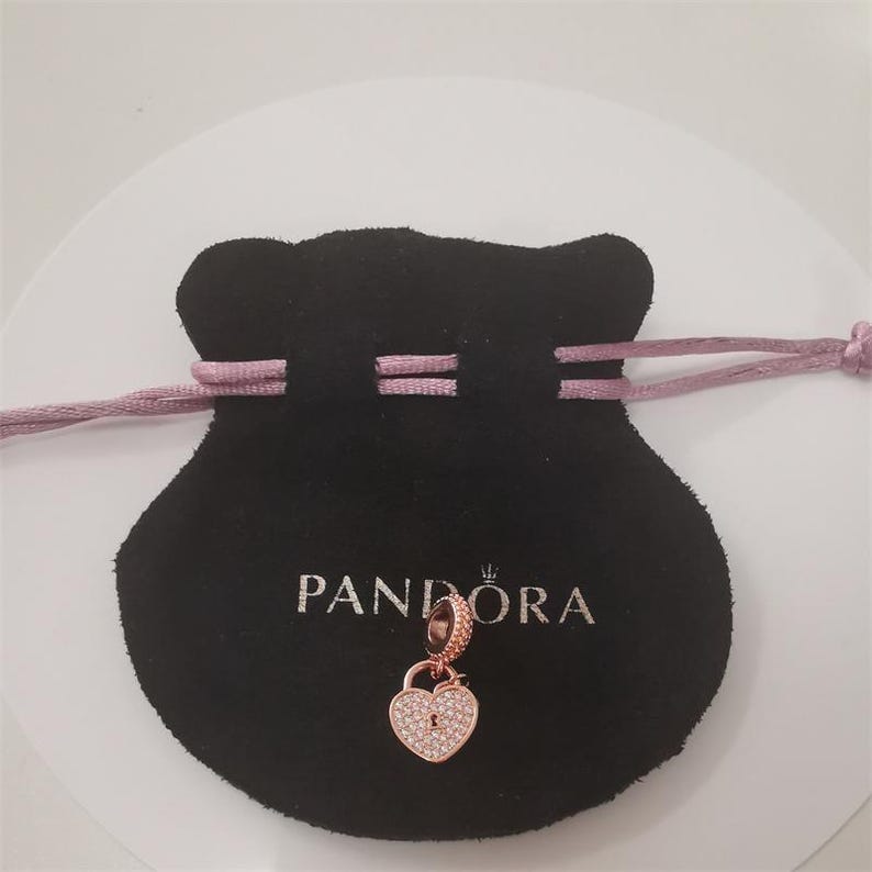 Pandora Love Locks Dangle Charm Rose & Clear Cz - Etsy