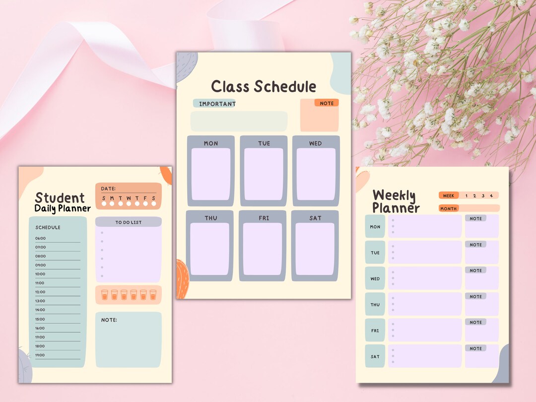 Ultimate Student Planner: Printable Academic Organizer for Success ...