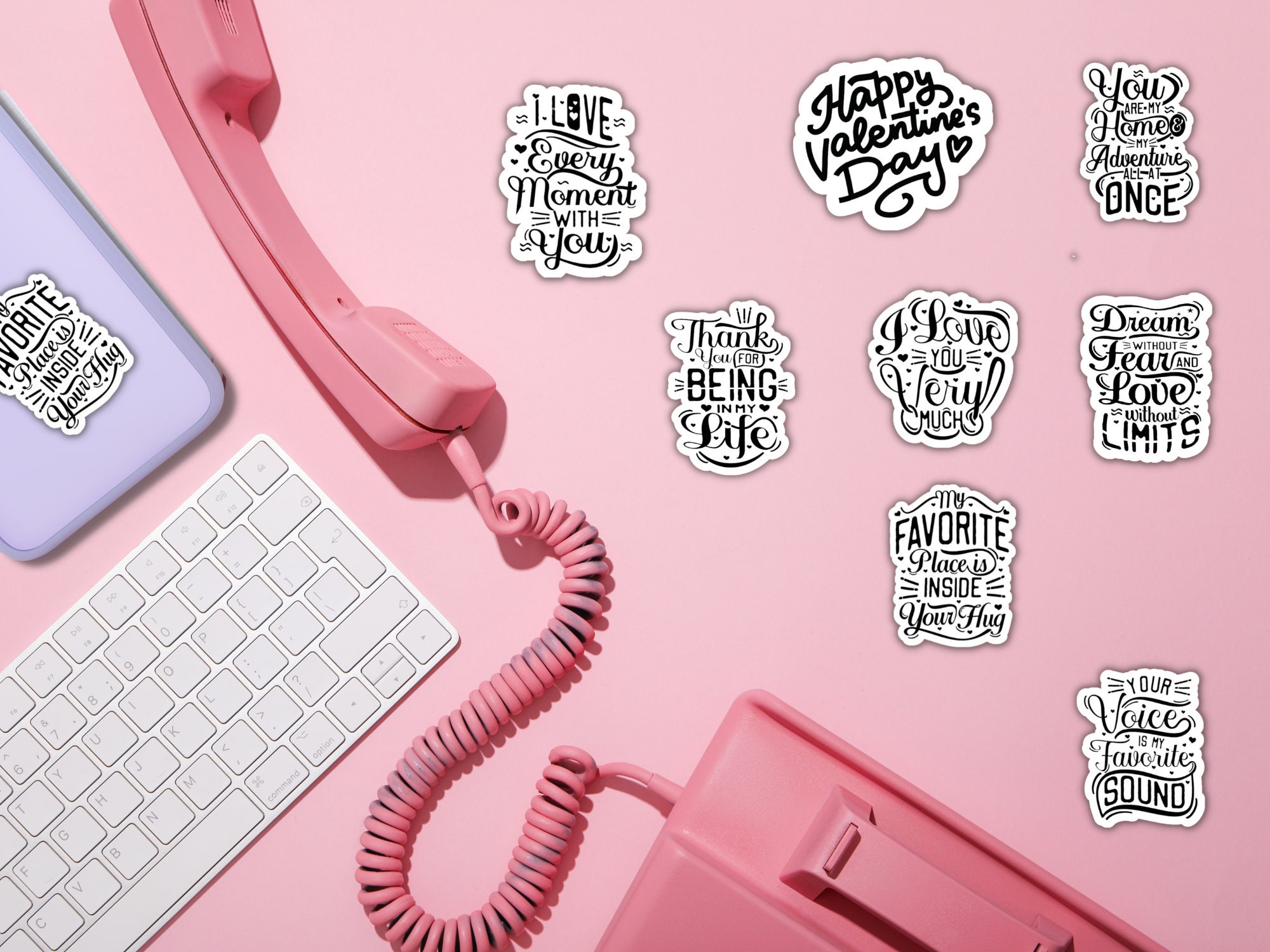 Expressions of Love: Printable Quotes Sticker Set for Romantic Crafting ...