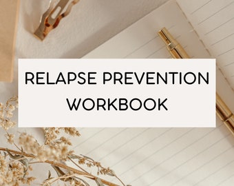 Relapse Prevention Plan Workbook Addiction Recovery Worksheets ...