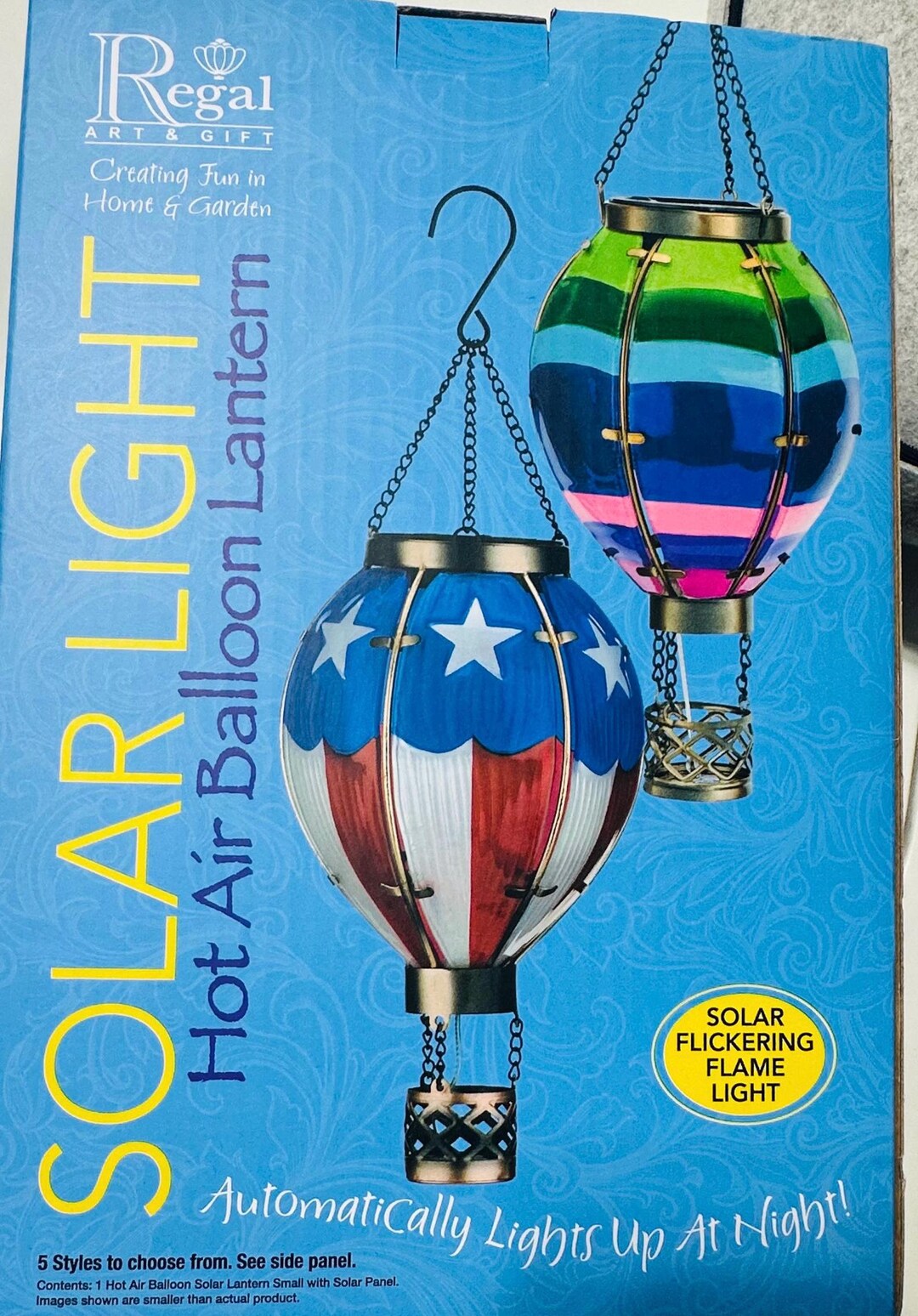 Hot Air Balloon Solar Light Lantern - Etsy
