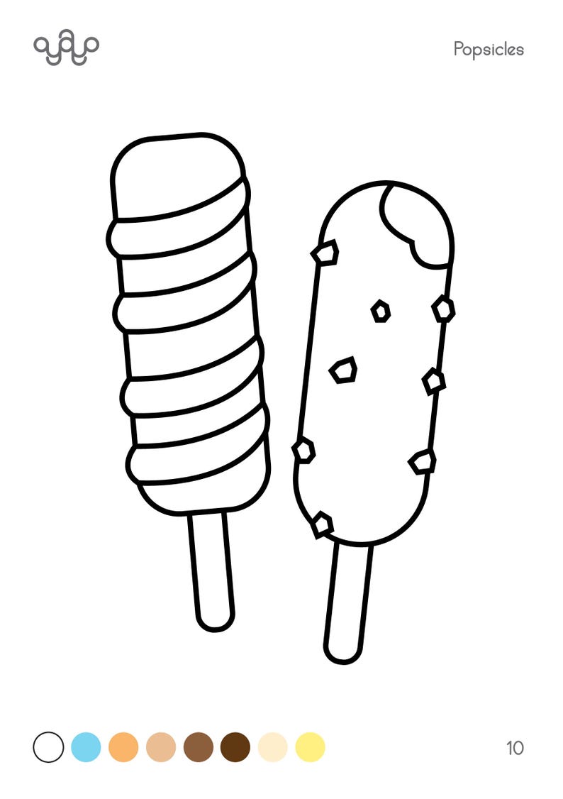 Cute Coloring Page Edition 1 (sweets & Snacks) Creative Activity - Etsy