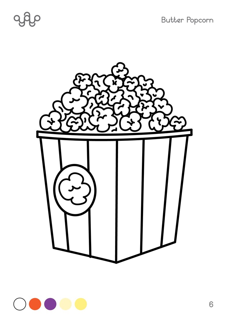 Cute Coloring Page Edition 1 (sweets & Snacks) Creative Activity - Etsy