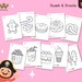 Cute Coloring Page Edition 1 (sweets & Snacks) Creative Activity - Etsy