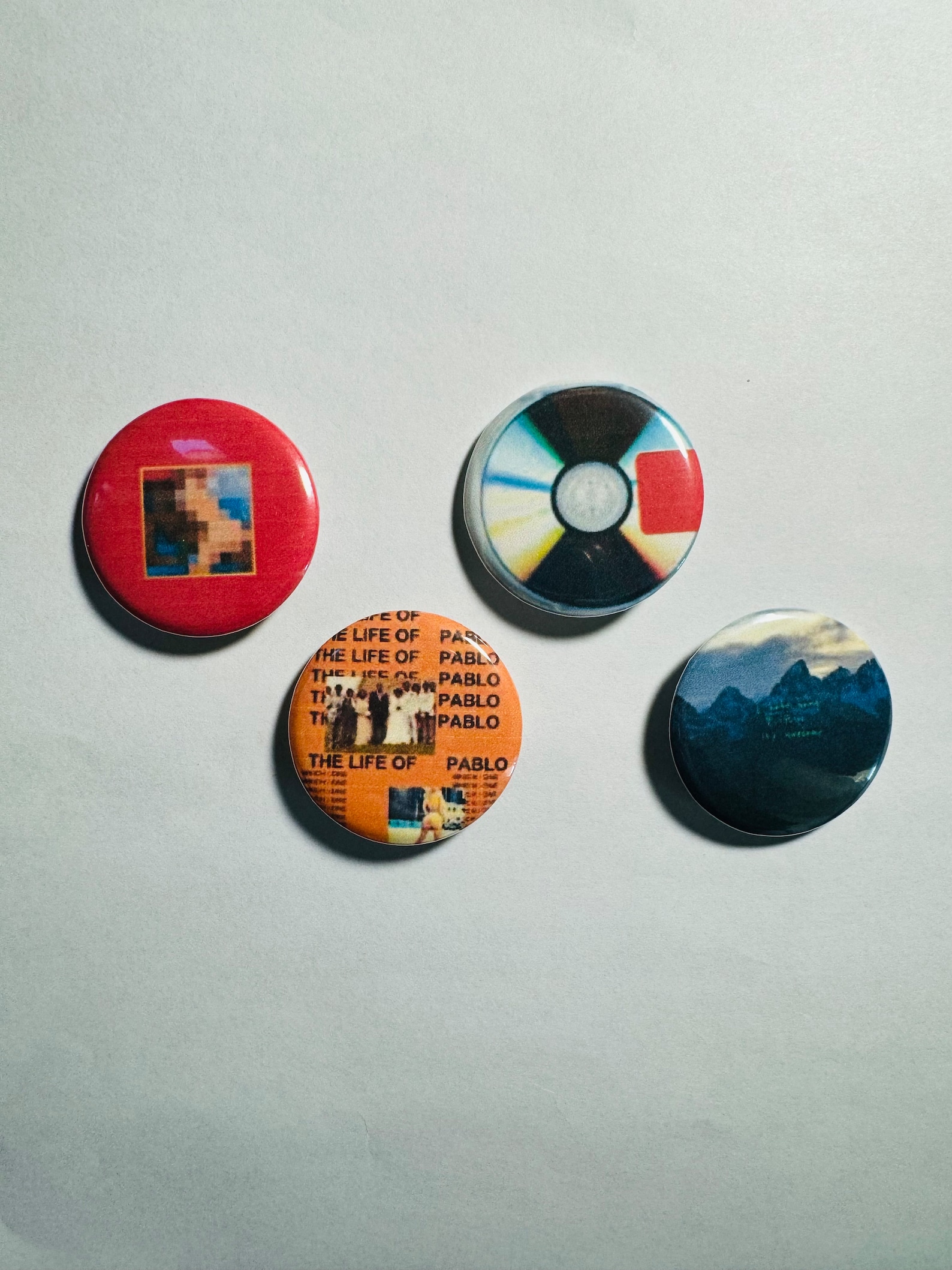 Kanye West Music Pins Buttons Custom Handmade Fan Gifts Unique Music ...