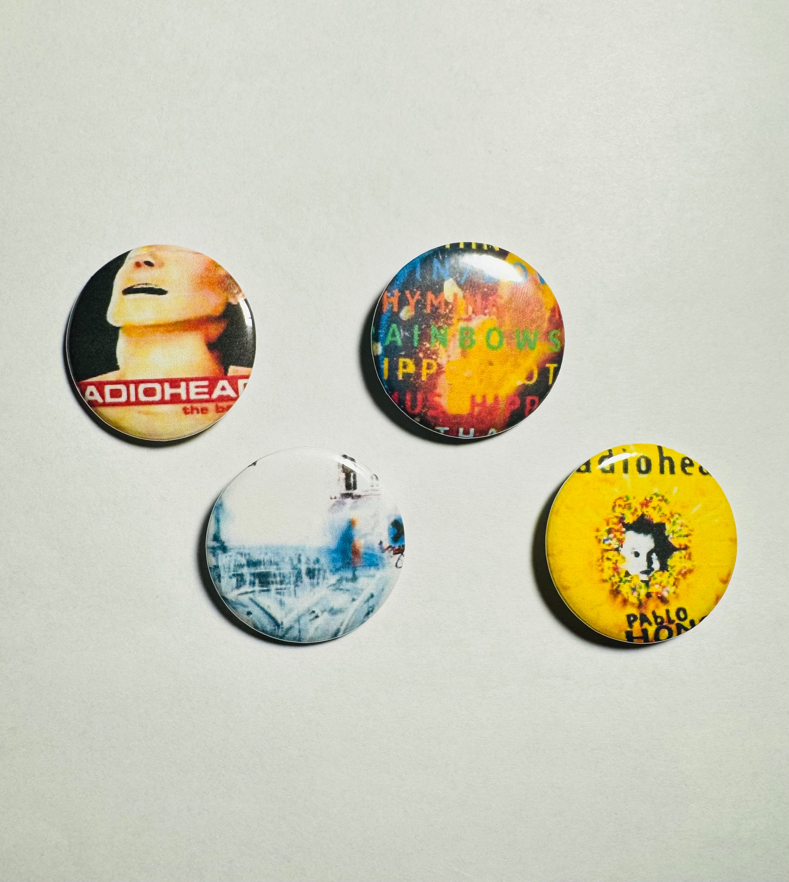 Radiohead Music Pins Buttons Custom Handmade Fan Gifts Unique Music ...