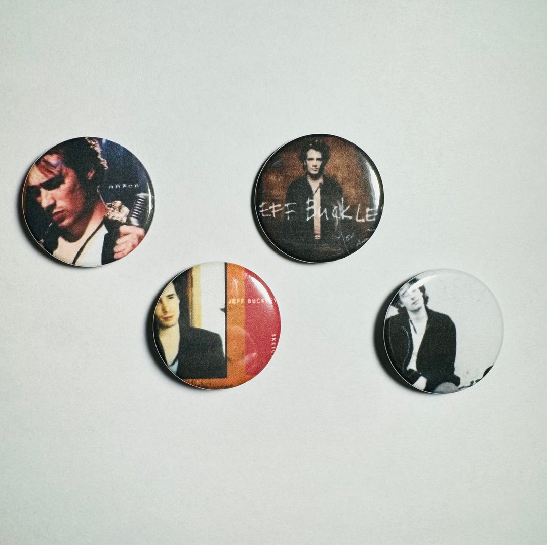 Jeff Buckley Music Pins Buttons Custom Handmade Fan Gifts Unique Music ...