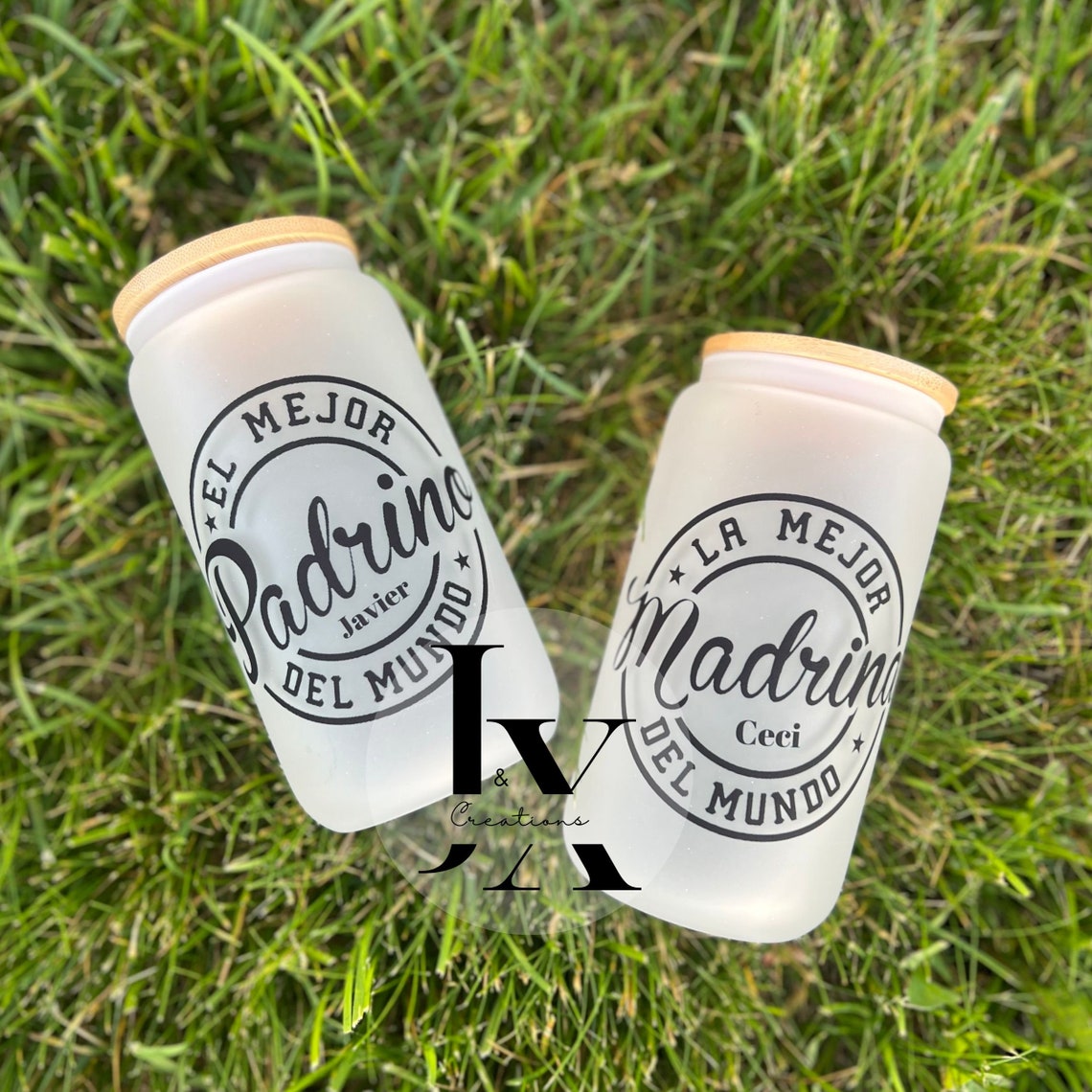 Best Padrino and Madrina Godparents Gift 16oz Frosted or Clear Glass ...