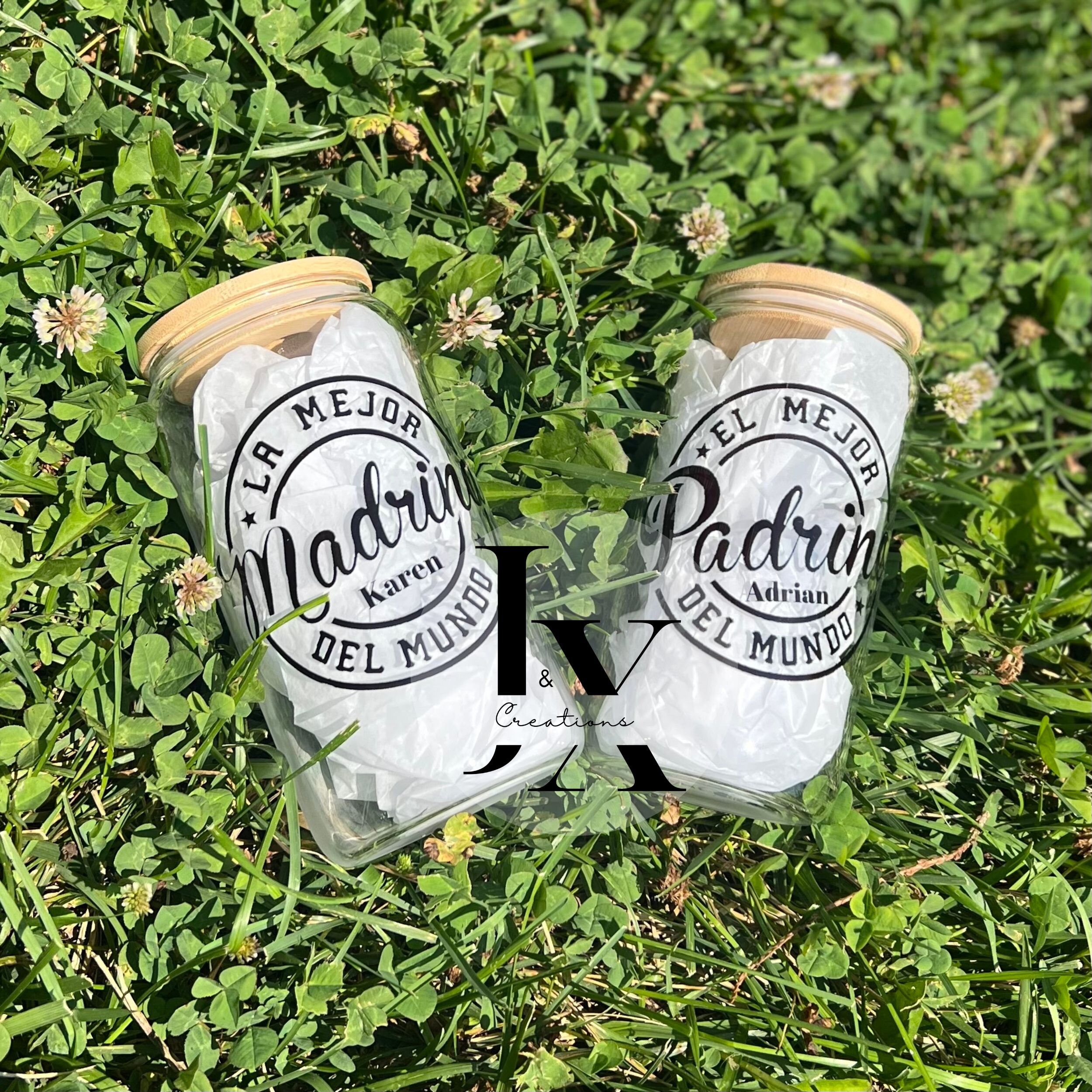 Best Padrino and Madrina Godparents Gift 16oz Frosted or Clear Glass ...